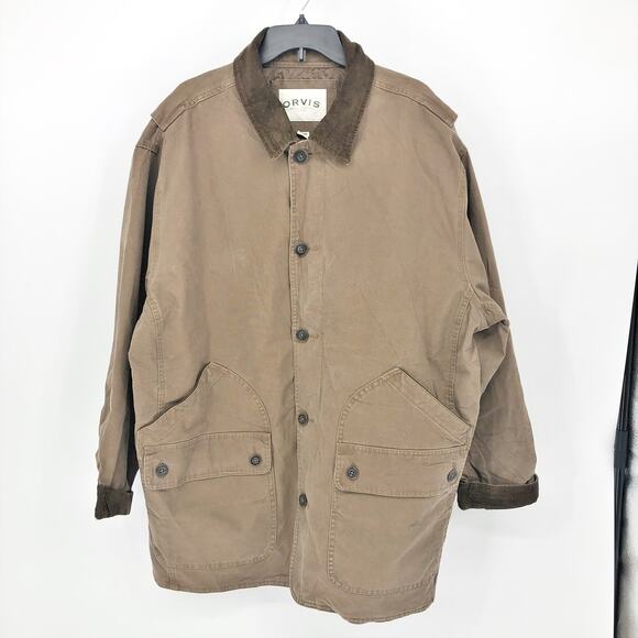Orvis | Jackets & Coats | Orvis Womens Jacket Xxl Brown Button Front ...